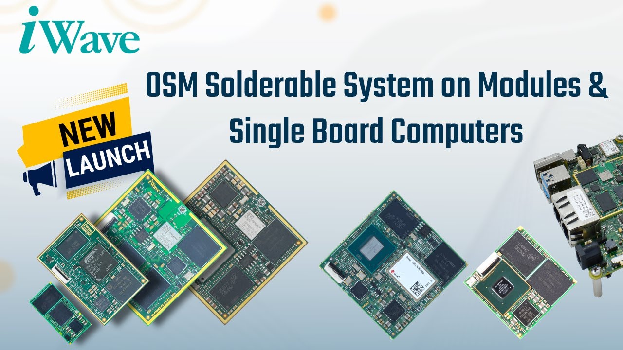 iWave Portfolio of OSM Solderable System on Modules & Single Board Computers - YouTube