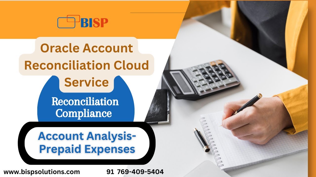 Reconciliation Compliance | Account Analysis- Prepaid Expenses | Oracle ...