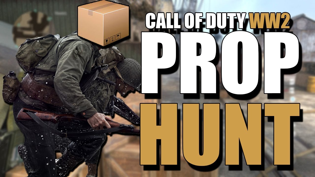 COD WW2 'PROP HUNT' Funny Moments - Major Howard, The Rock, Press ...