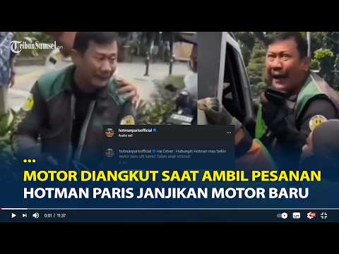 Nasib Ojol Memohon dan Panjat Mobil Petugas Saat Motornya Diangkut, Hotman Paris Janjikan Motor Baru