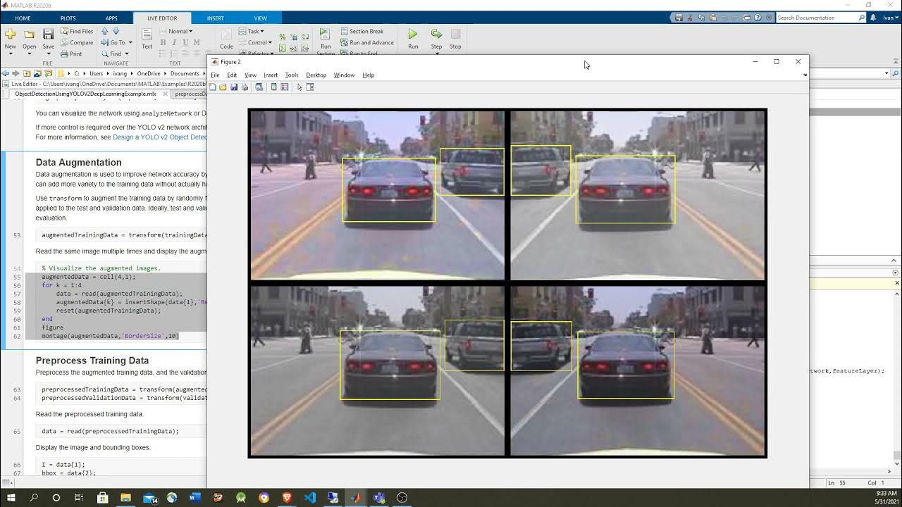 Detecting objects and their position using YOLO v2 with pre-trained CNN ...