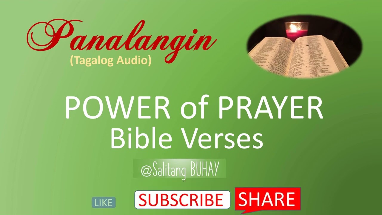POWER OF PRAYER Bible Verses, Panalangin Tagalog Audio, Female Narrator ...