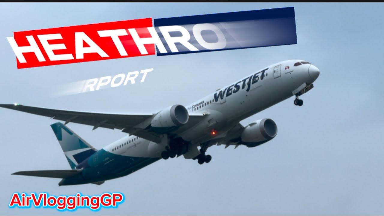 Takeoff and Landing in Tick Fog at Heathrow Airport Plane Spotting A380 ...