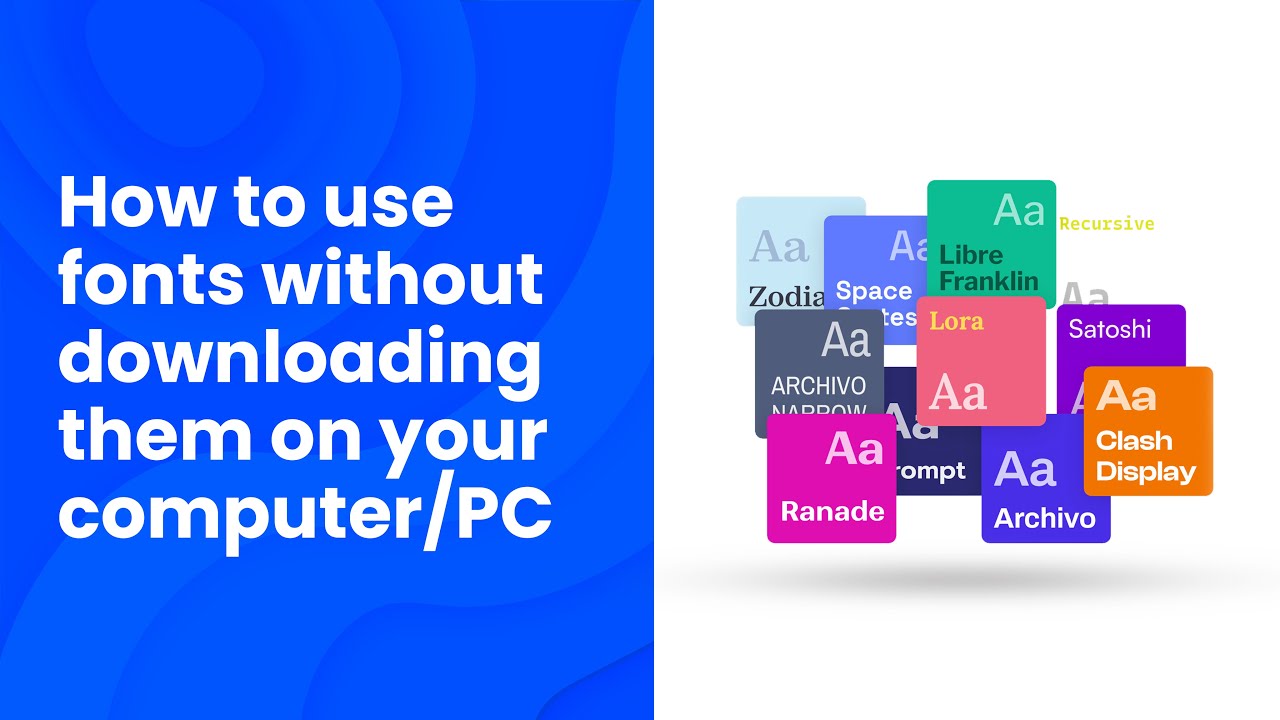 How to Use Fonts Without Cluttering Your PC! Trick unlocked - YouTube