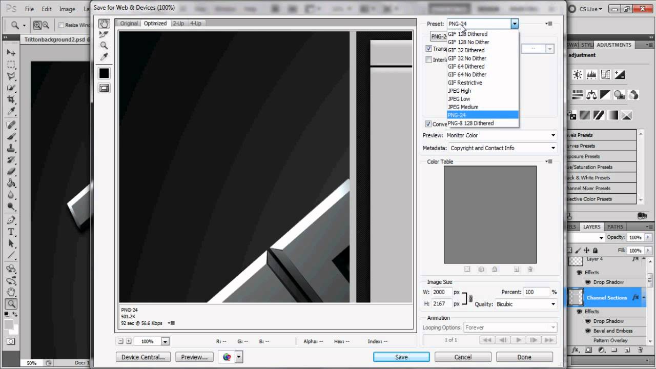 Tritton Tutorial #1| Saving your Photoshop project in High Quality ...