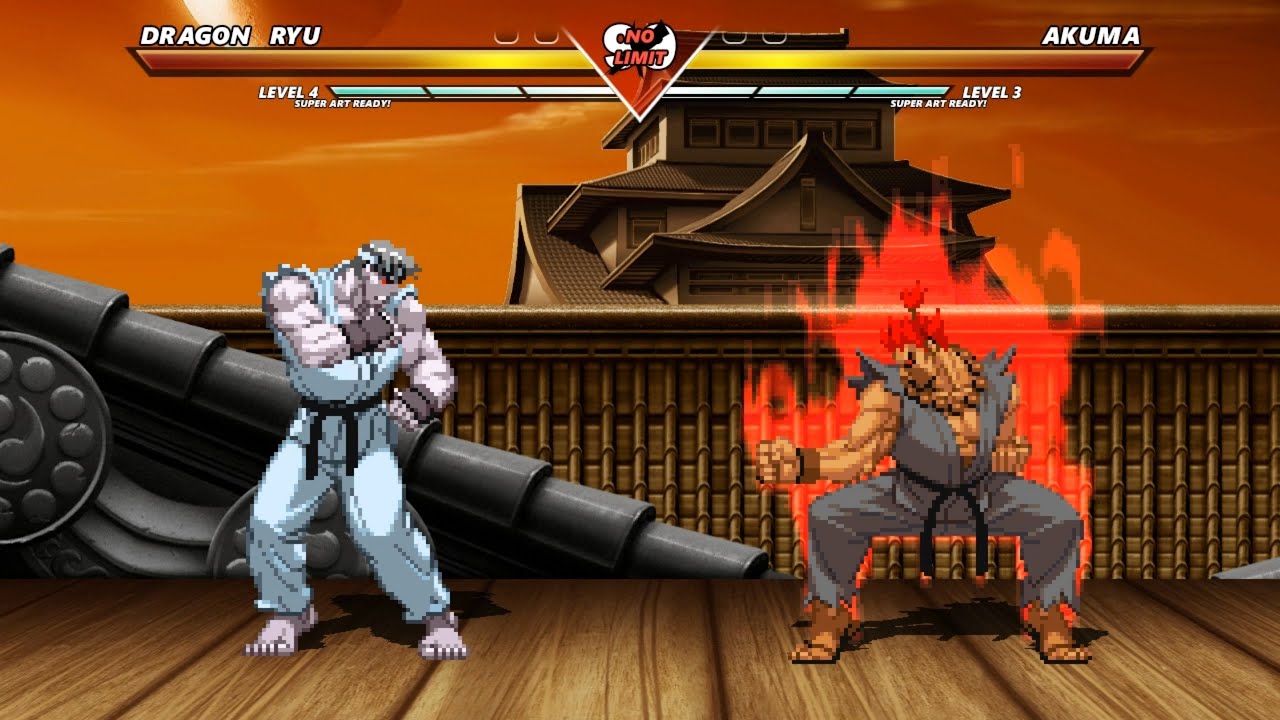 DRAGON RYU vs AKUMA - Highest Level Incredible Epic Fight! - YouTube