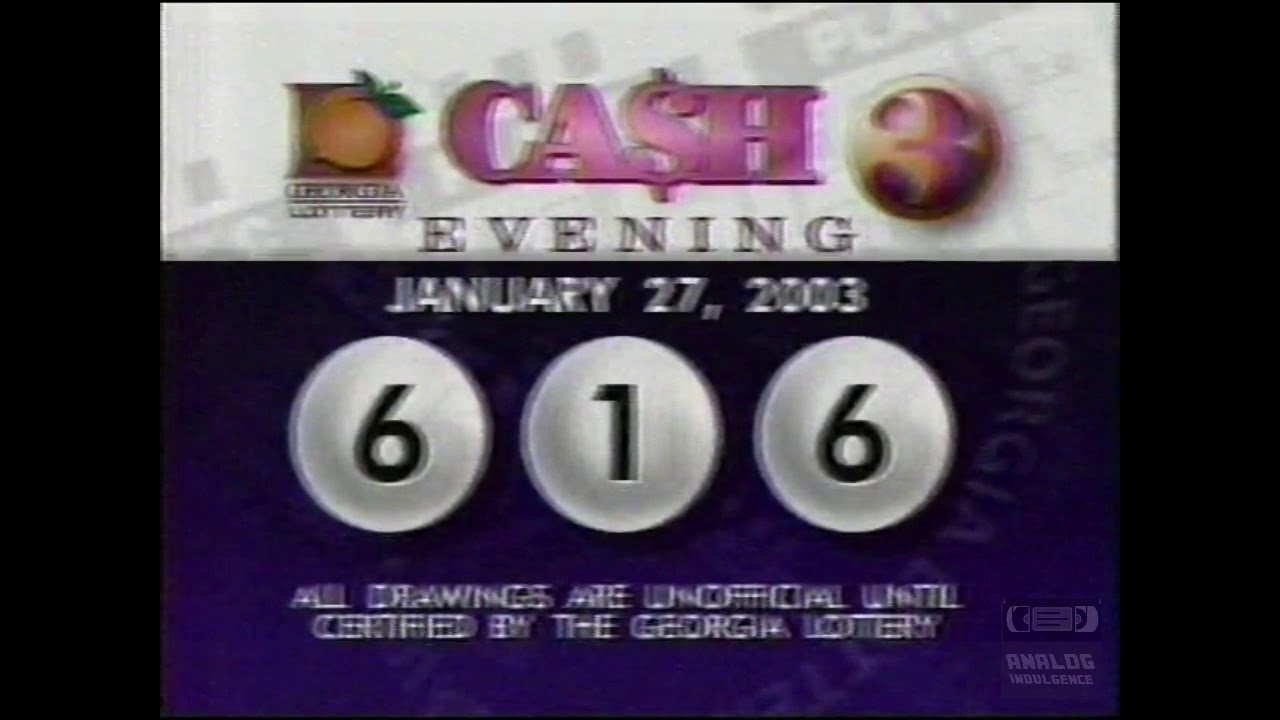 Georgia Lottery Cash 3 Evening Drawing 01 27 2003 YouTube Georgia Lottery Cash 3 Evening Drawing 01 27 2003 YouTube