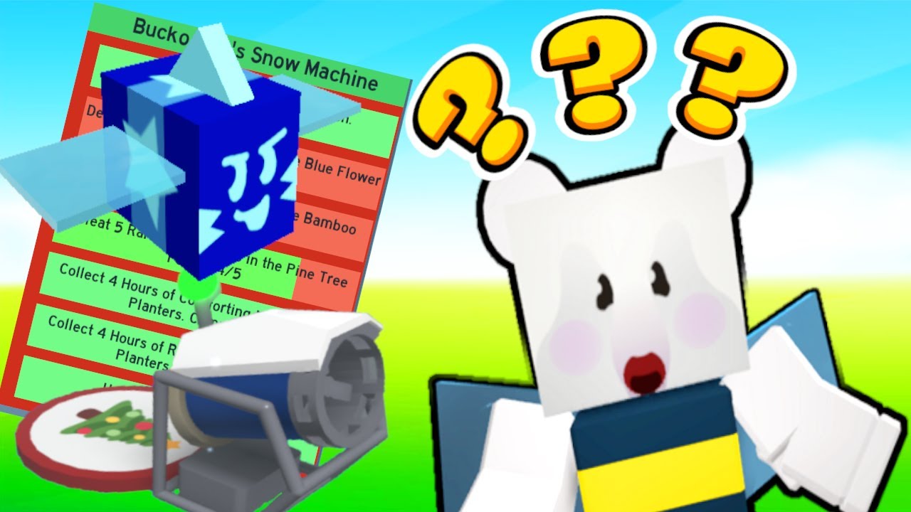 Can I Complete Bucko Bees Snow Machine Quest In Roblox Bee Swarm ...
