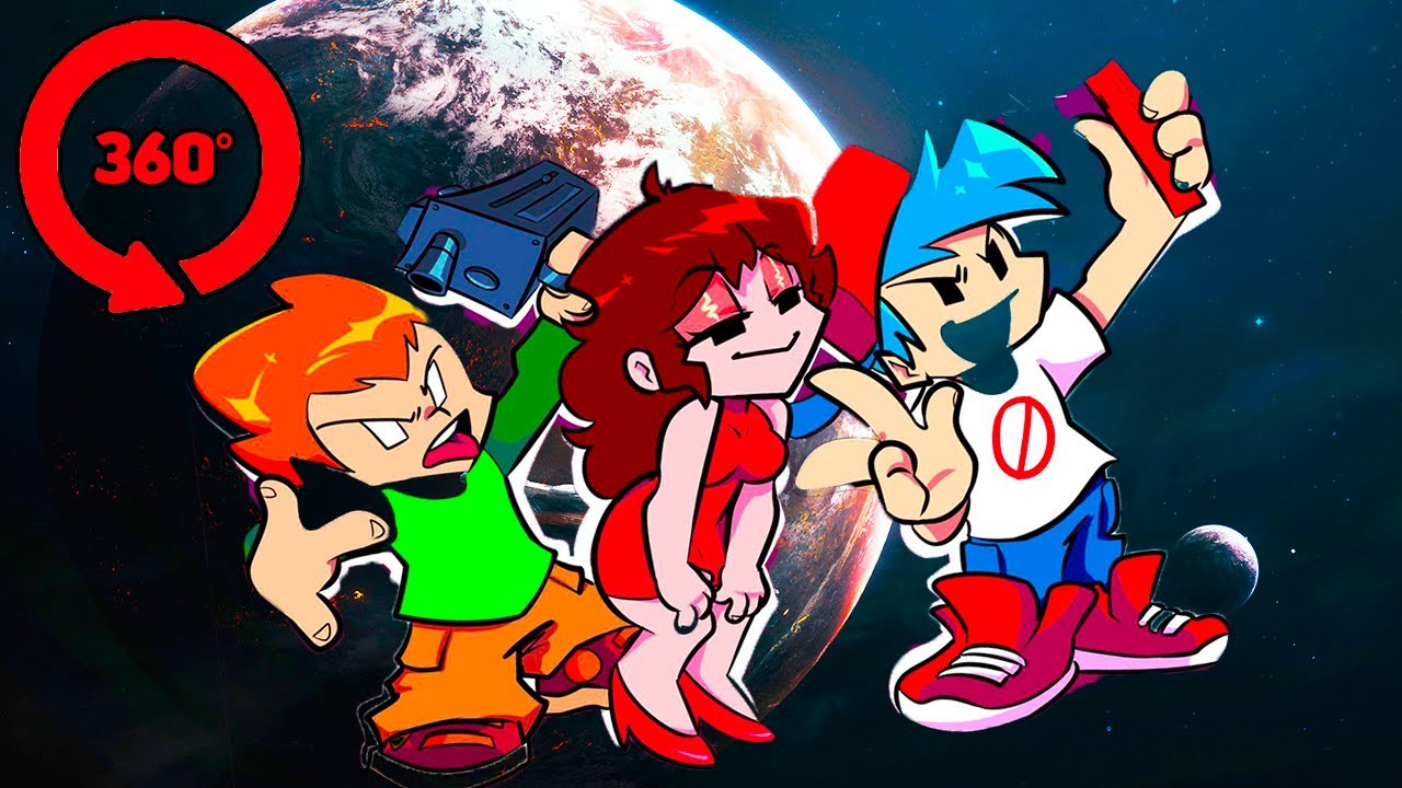 FNF 360° Video VR | Friday Night Funkin in space | 4K - YouTube
