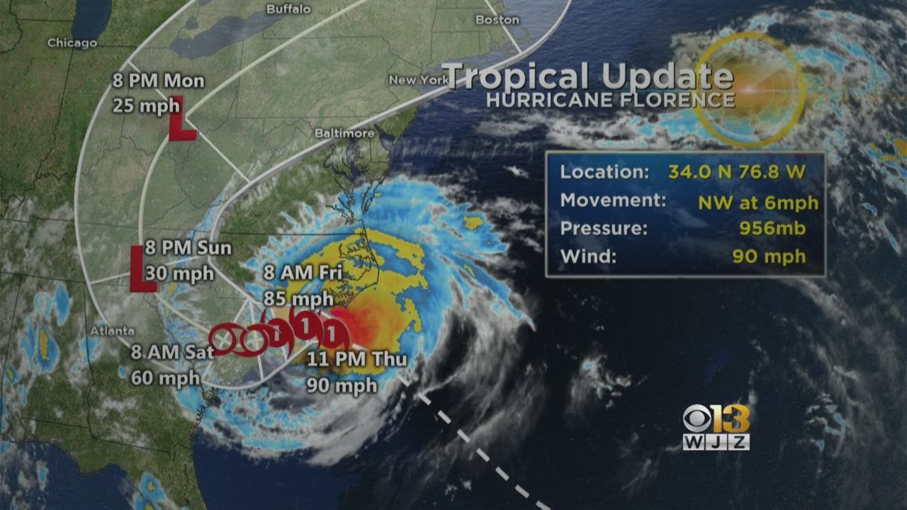 Tim Williams With Your Thursday Night Hurricane Florence Updates - YouTube