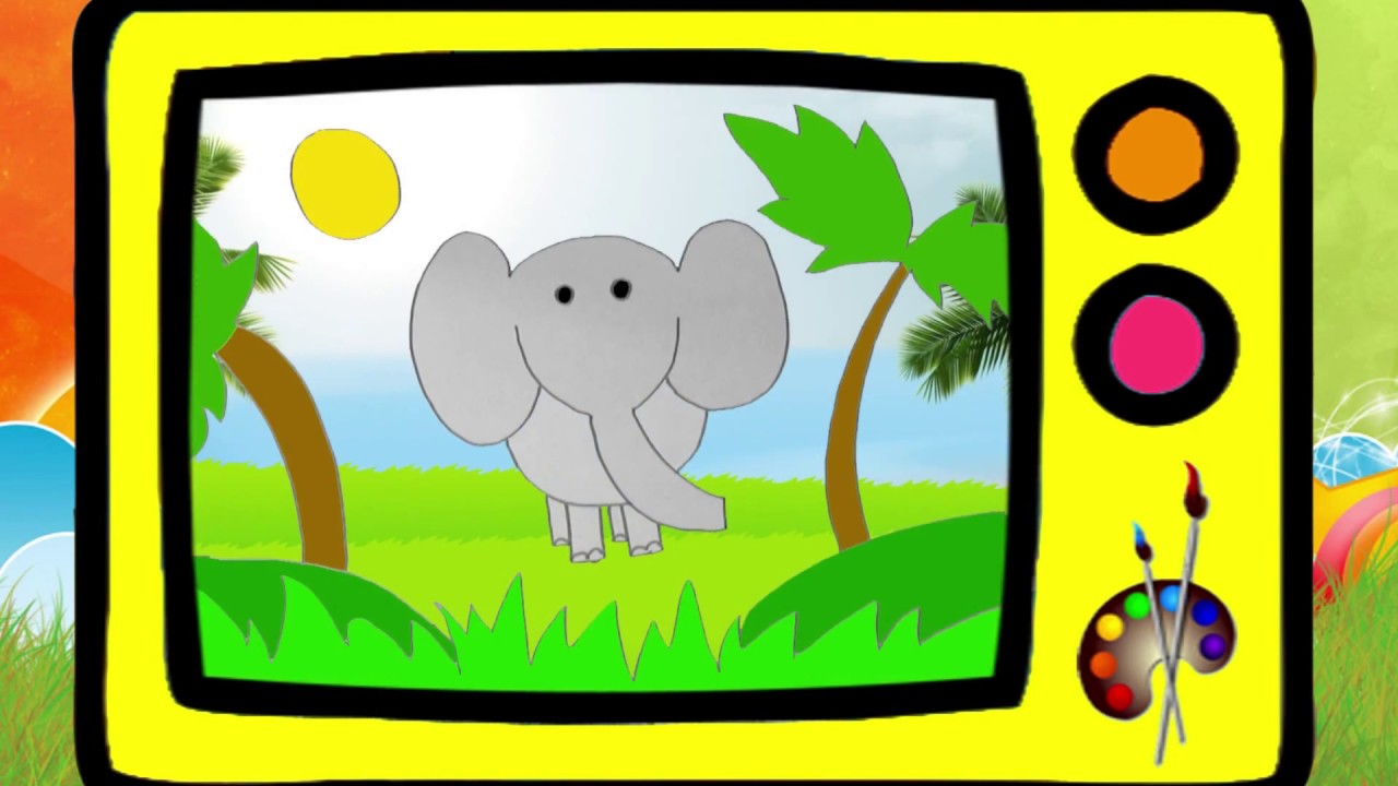 Как нарисовать слона Оживающие рисунки How To Draw An Elefant Наше