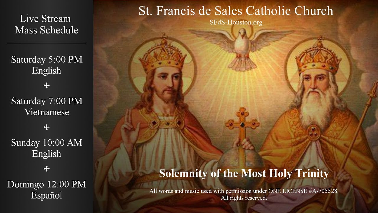 SFdS Mass (Spanish) - Solemnity of the Most Holy Trinity - YouTube