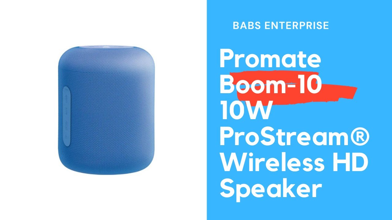 Promate Boom-10 10W ProStream® Wireless HD Speaker #promate #boom 10 ...
