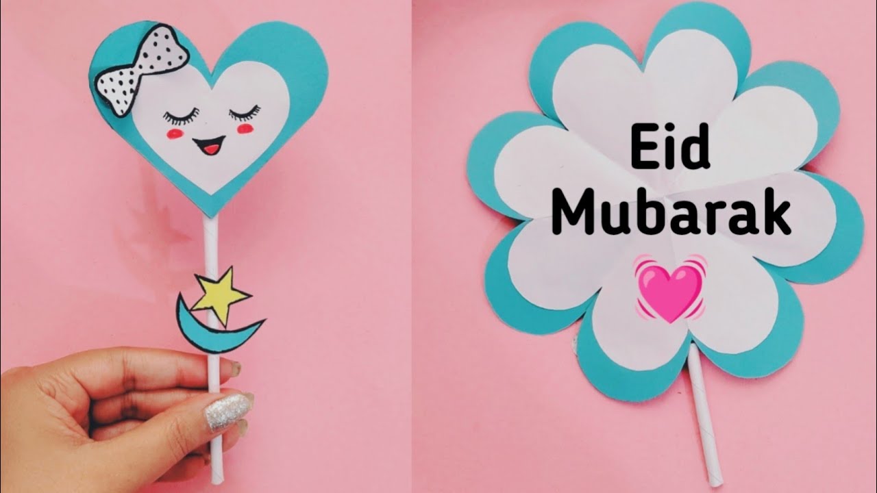 Eid Mubarak greeting card 🌙/ Eid Card making ideas / How to make ...