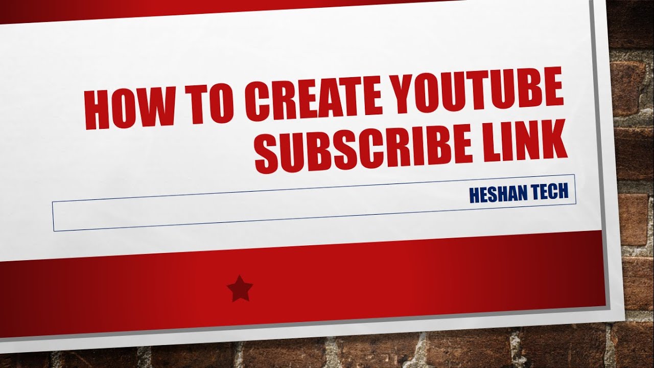 how to create youtube subscribe link - YouTube