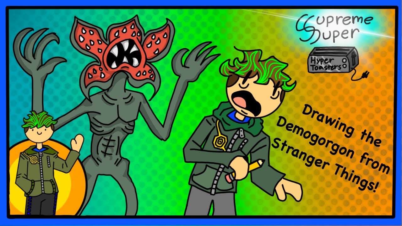 Drawing the Demogorgon from Stranger Things! - YouTube