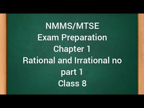 NMMS/MTSE (Chapter 1 Rational and Irrational numbers) - YouTube