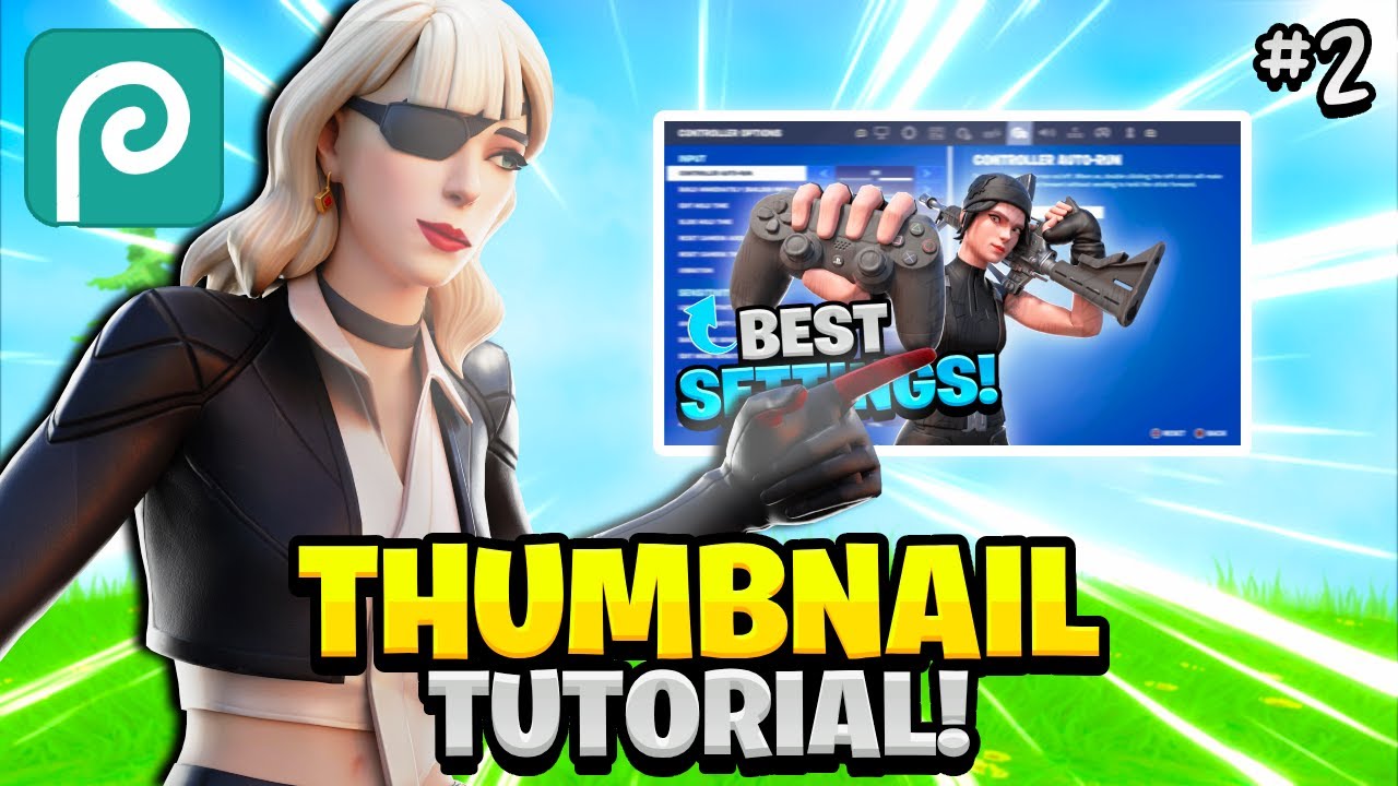 Easy Fortnite Thumbnail Tutorial (2x Speed) - YouTube