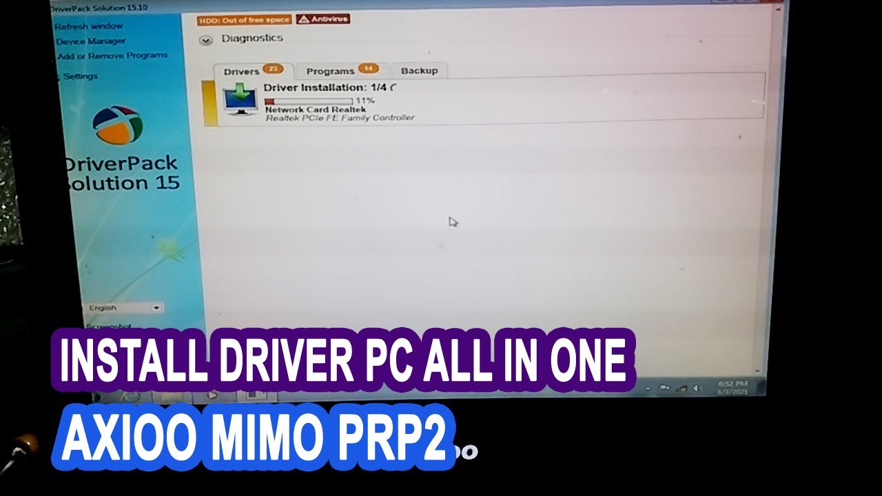 Install driver pc all in one axioo mimo prp2 tanpa download driver ...
