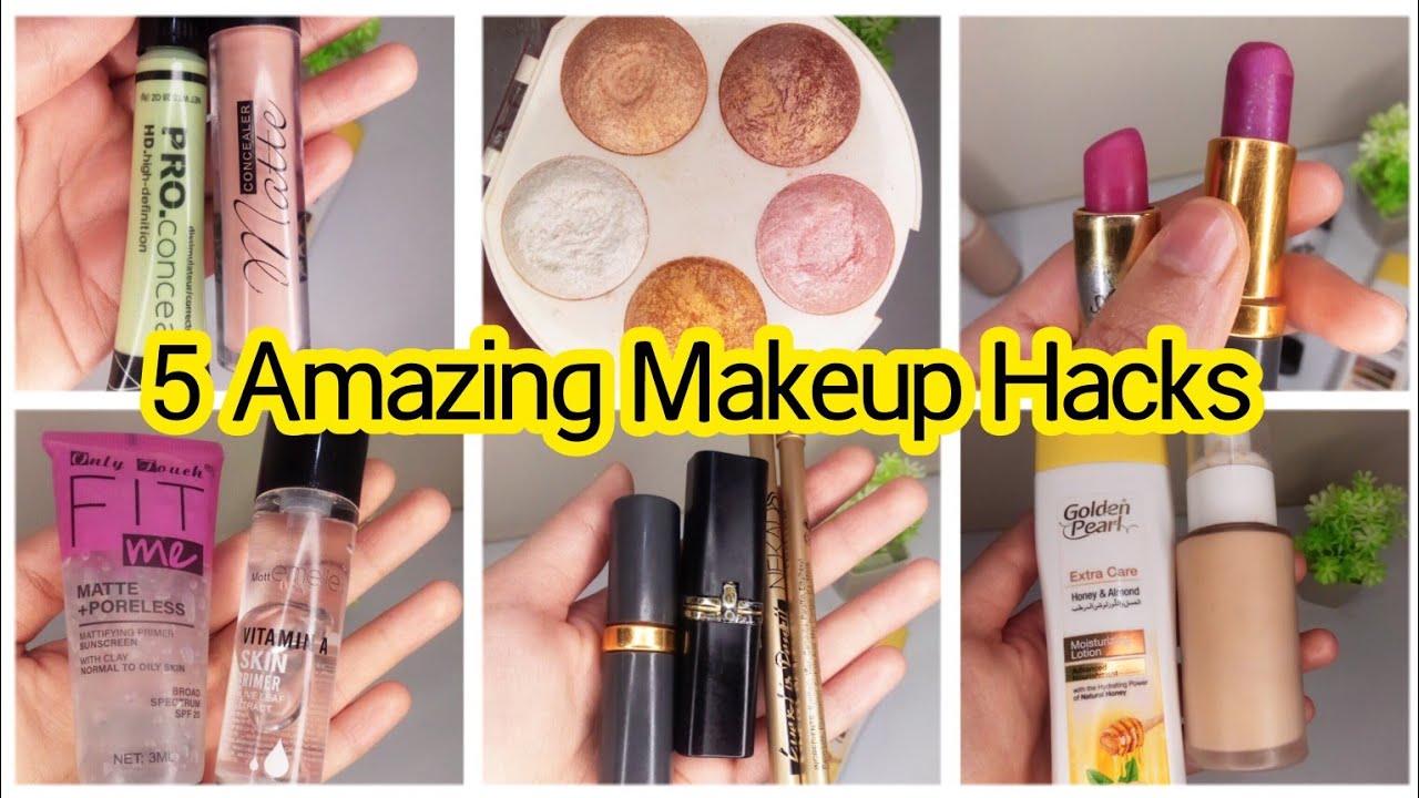 5 Amazing Makeup Hacks part 4| 5 minutes makeup hacks| makeup hacks for ...