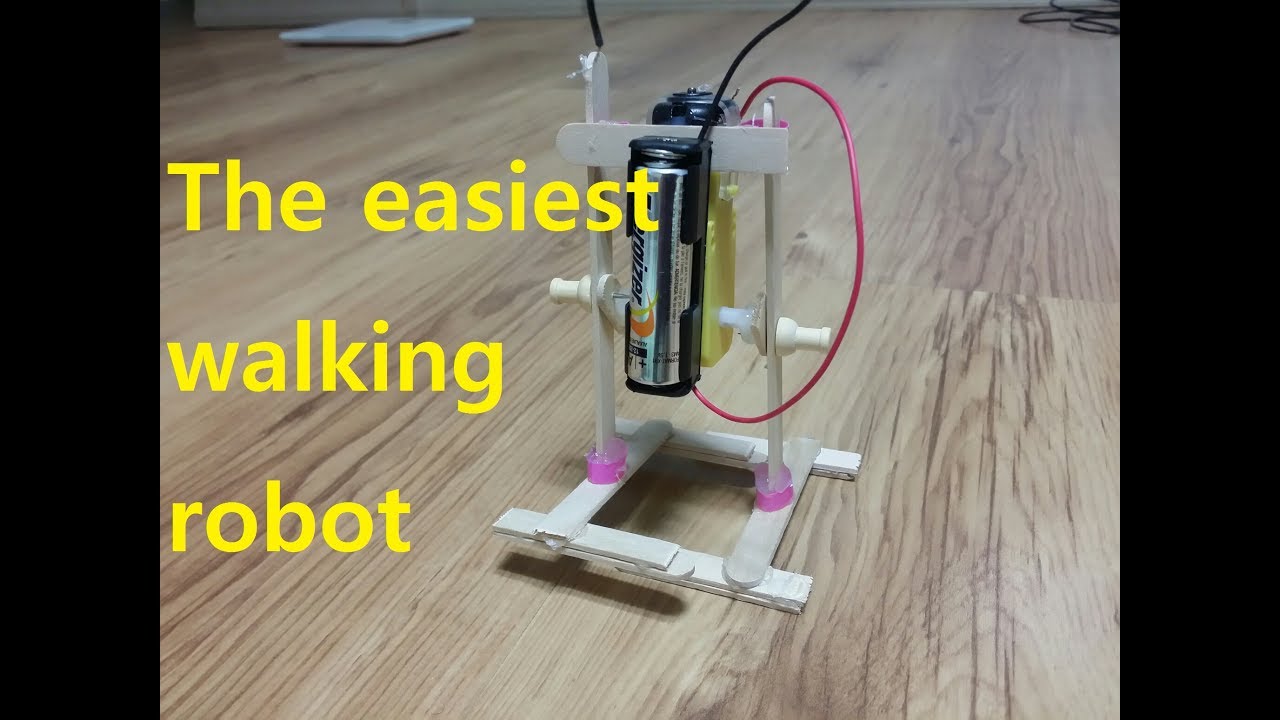 The easiest walking robot to make DIY(걷는 로봇 만들기) - YouTube
