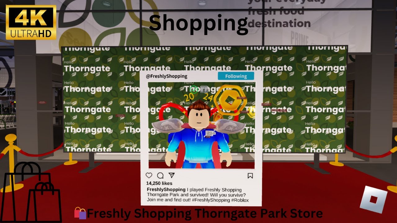 [4K] Shopping - 🛍️Freshly Shopping Thorngate Park Store - Roblox - YouTube