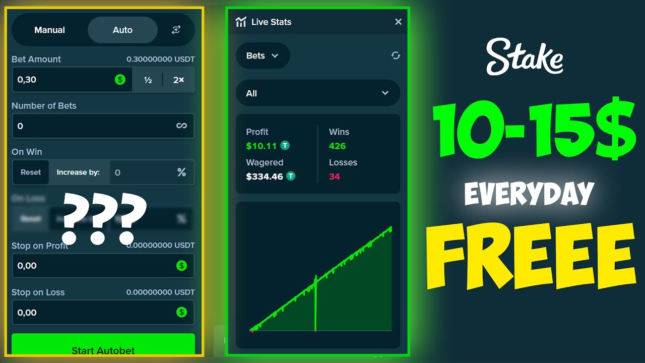 10-15$ EVERYDAY FOR FREE ?!! (STAKE DICE STRATEGY) - YouTube