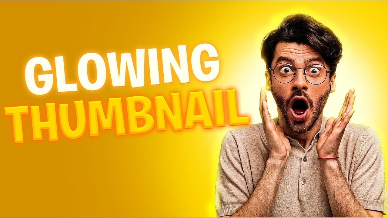 How To Make Glowing Thumbnail On Photoshop Tutoriol - YouTube