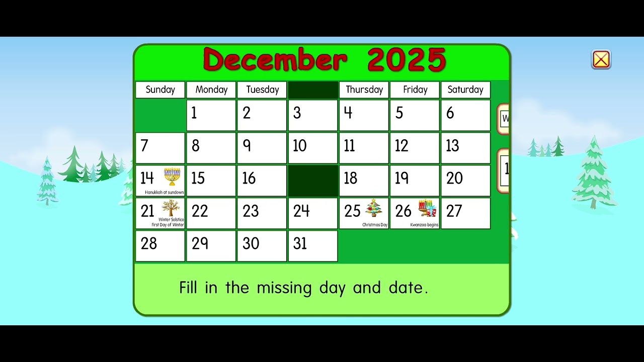 Starfall Calendar December 17, 2025 - YouTube