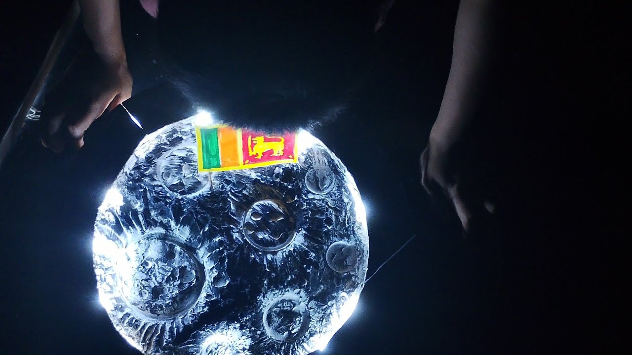 How to make easy moon from Wall putty |home decor - YouTube
