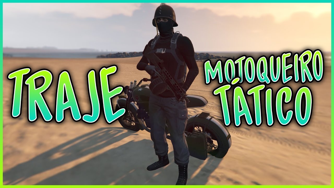 GTA V Online TRAJE MOTOQUEIRO TÁTICO [ Xbox One PS4 PC] - YouTube