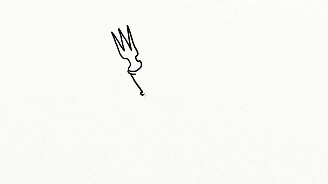Draw Simple Fork - YouTube