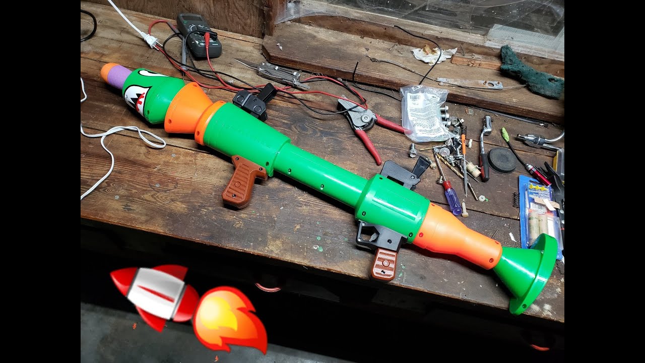 NERF RPG Modded with ROCKET MOTORS! 🚀🔥 STILL WORKS LIKE NORMAL!!! - YouTube