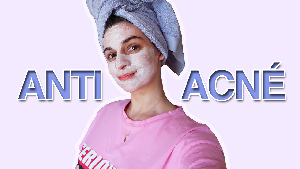 Ma routine contre l'acné — Masque anti-sébum - YouTube