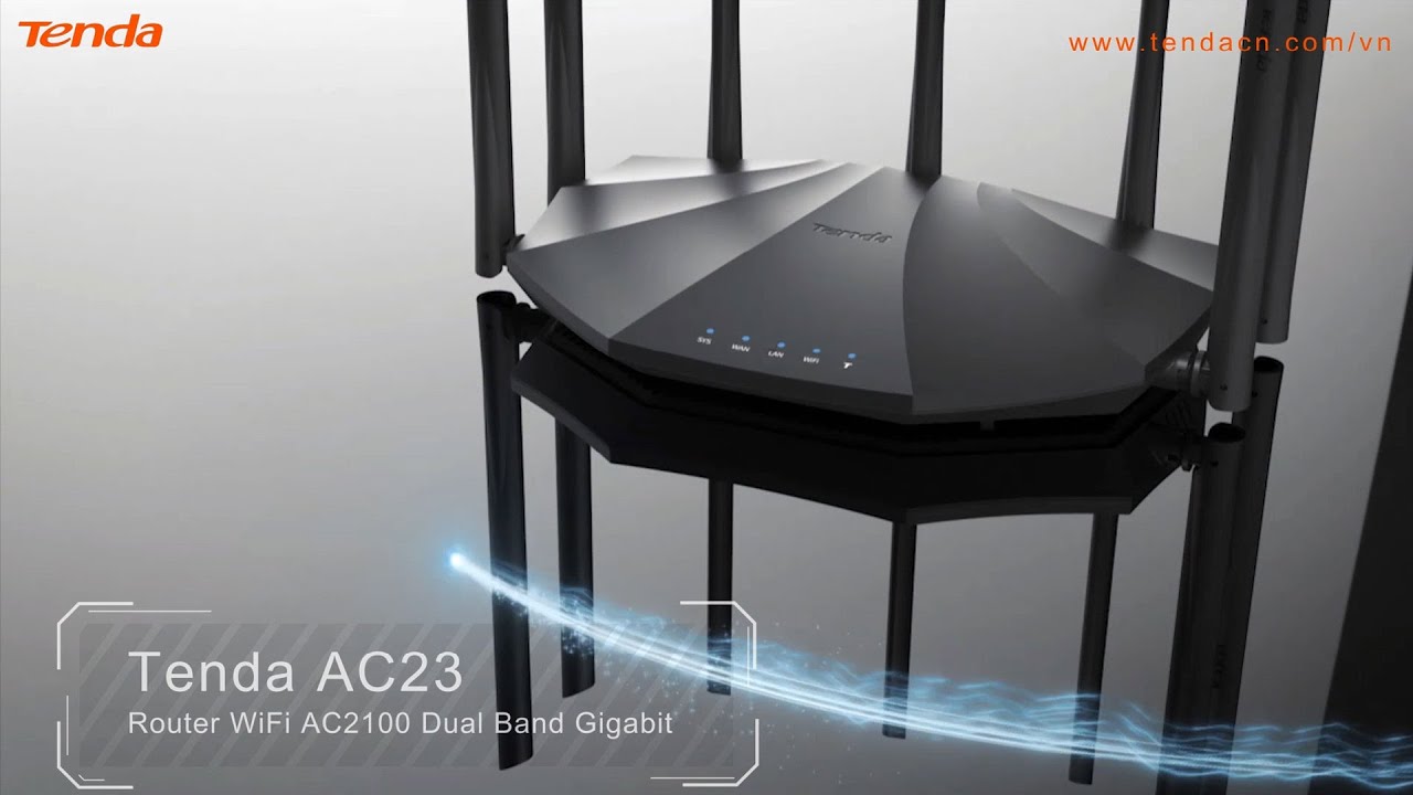 Giới thiệu Tenda AC23 - Router WiFi chuẩn AC2100 - YouTube