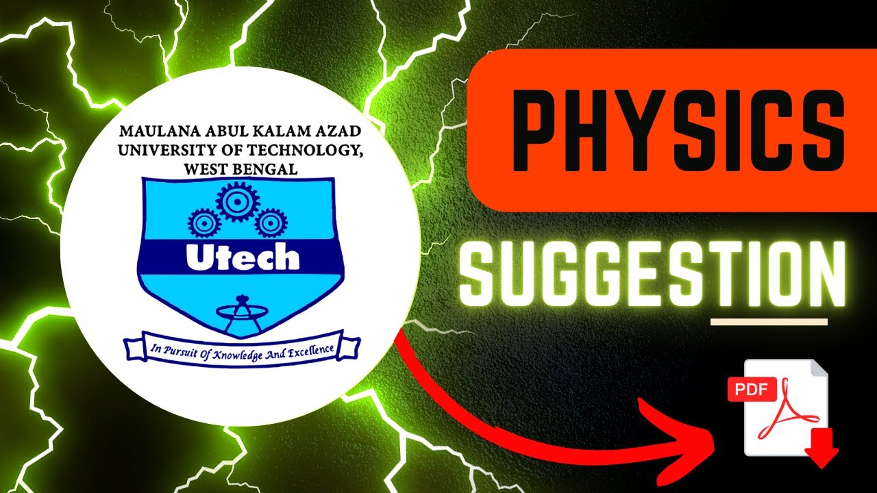 Physics Suggestions for 1st SEM (💯) | Full Syllabus Covered | B.Tech ...