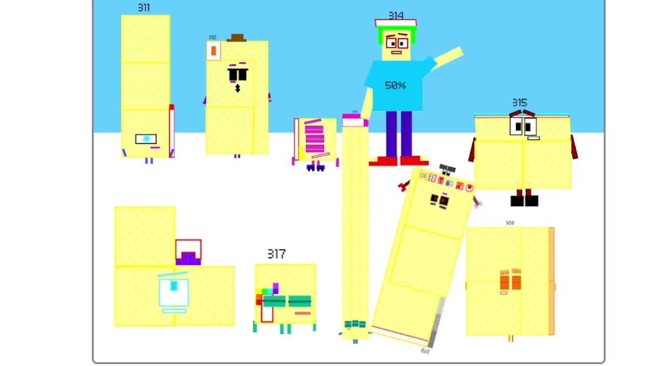 Numberblocks band retro 311-320 (8 BANDS LEFT) - YouTube