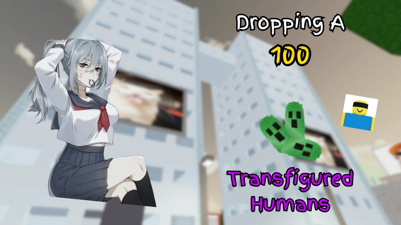 Dropping 100 Transfigured Humans |Jujutsu Shenanigans - YouTube