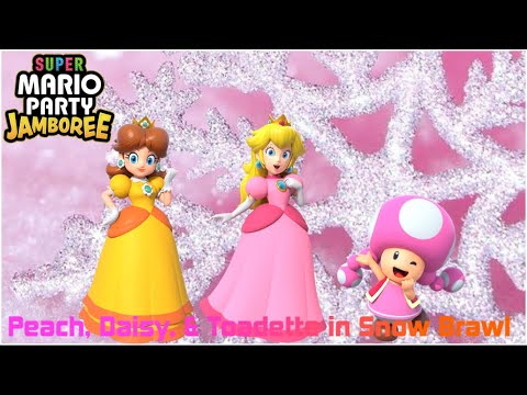 Super Mario Party Jamboree: Peach, Daisy, & Toadette in Snow Brawl ...