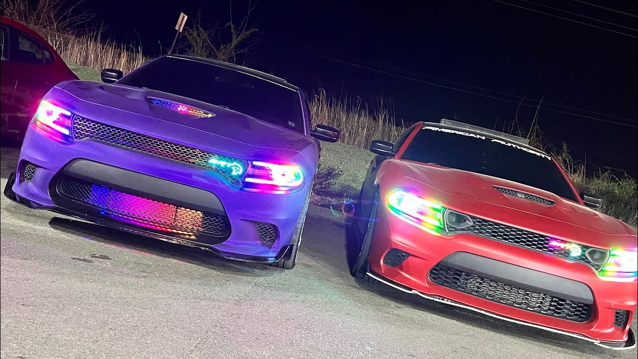 HELLCATS WITH NO HOODS CUT UP AT TENNESSEE 7/11 CARMEET!! - YouTube