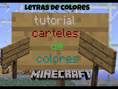 Como cambiar de color la letra de minecraft - YouTube