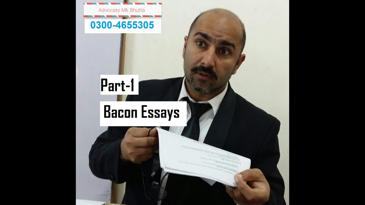 Bacon Essays Part 1 Full Introduction of Sir Francis Bacon BS | English ...