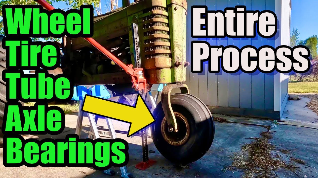 How to Rebuild the Front Wheel on a John Deere BN Tractor - YouTube