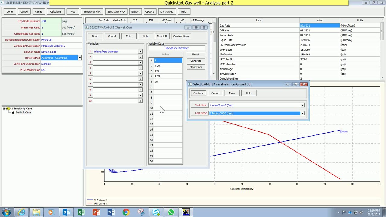 PROSPER Quickstart - Gas well part 6 of 6 - YouTube