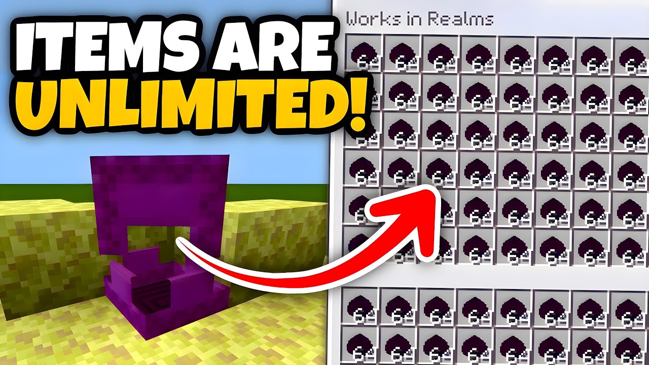 Insane *REALMS* DUPLICATION GLITCH in Minecraft Bedrock Edition 1.20 ...