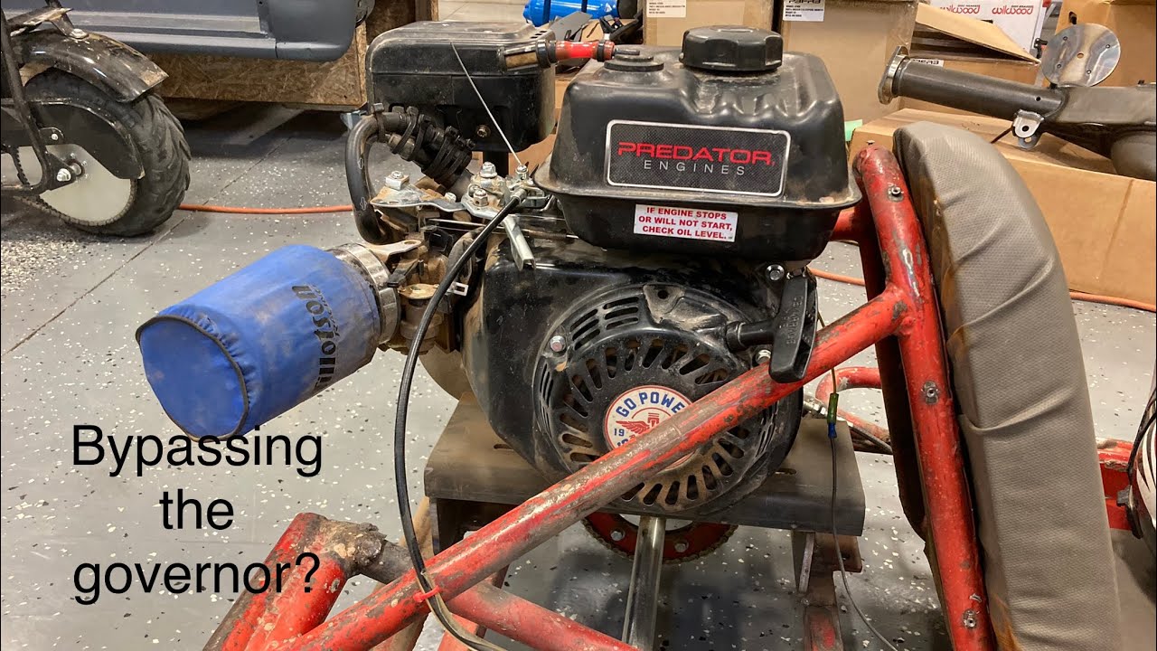 Bypassing the governor on a Predator 212 - YouTube