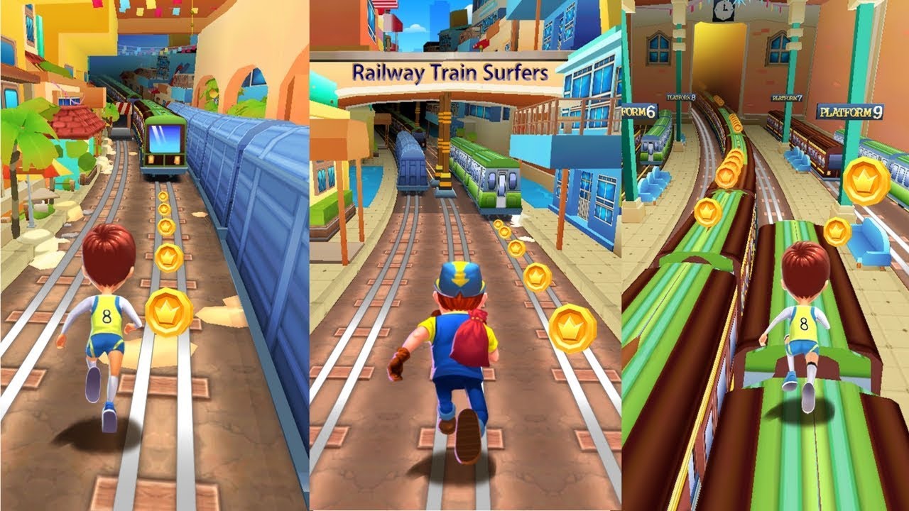 Railway Run Surfurs PC - iphone Best Android Gameplay - Droid Games HD ...