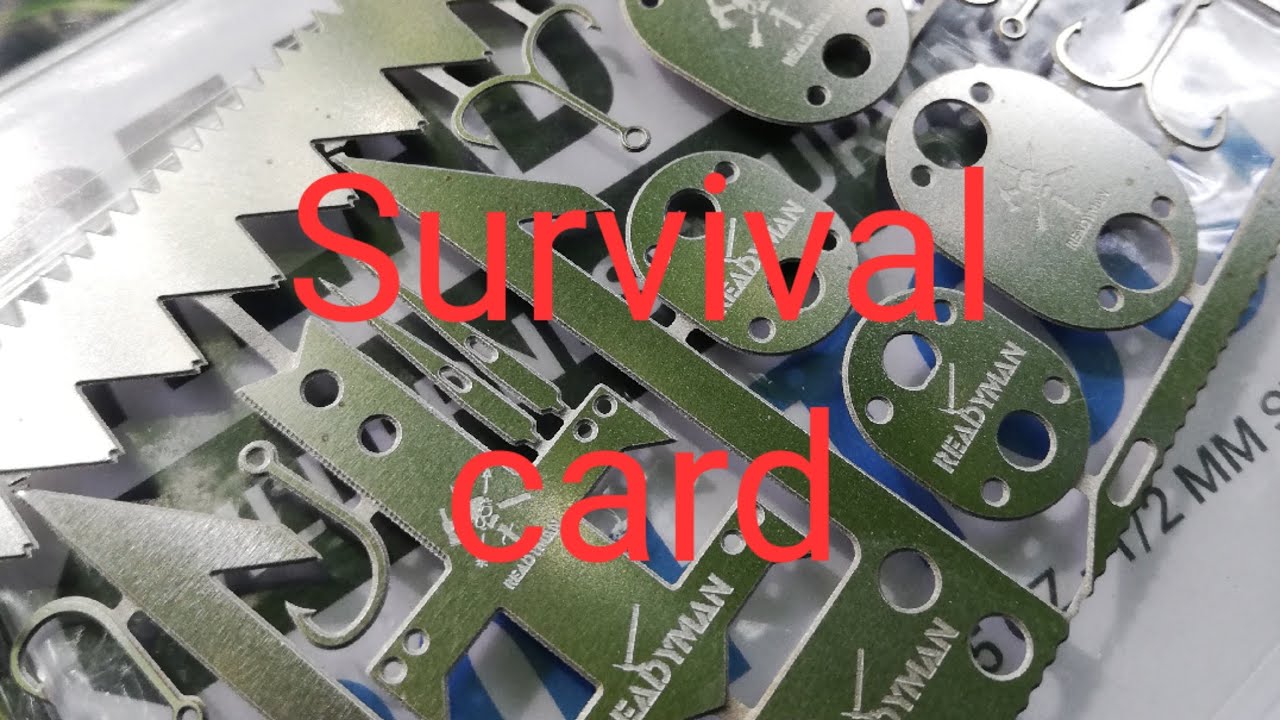 Readyman Survival Card/ Survival Skills/ Survival Gear/ Survival Kit ...