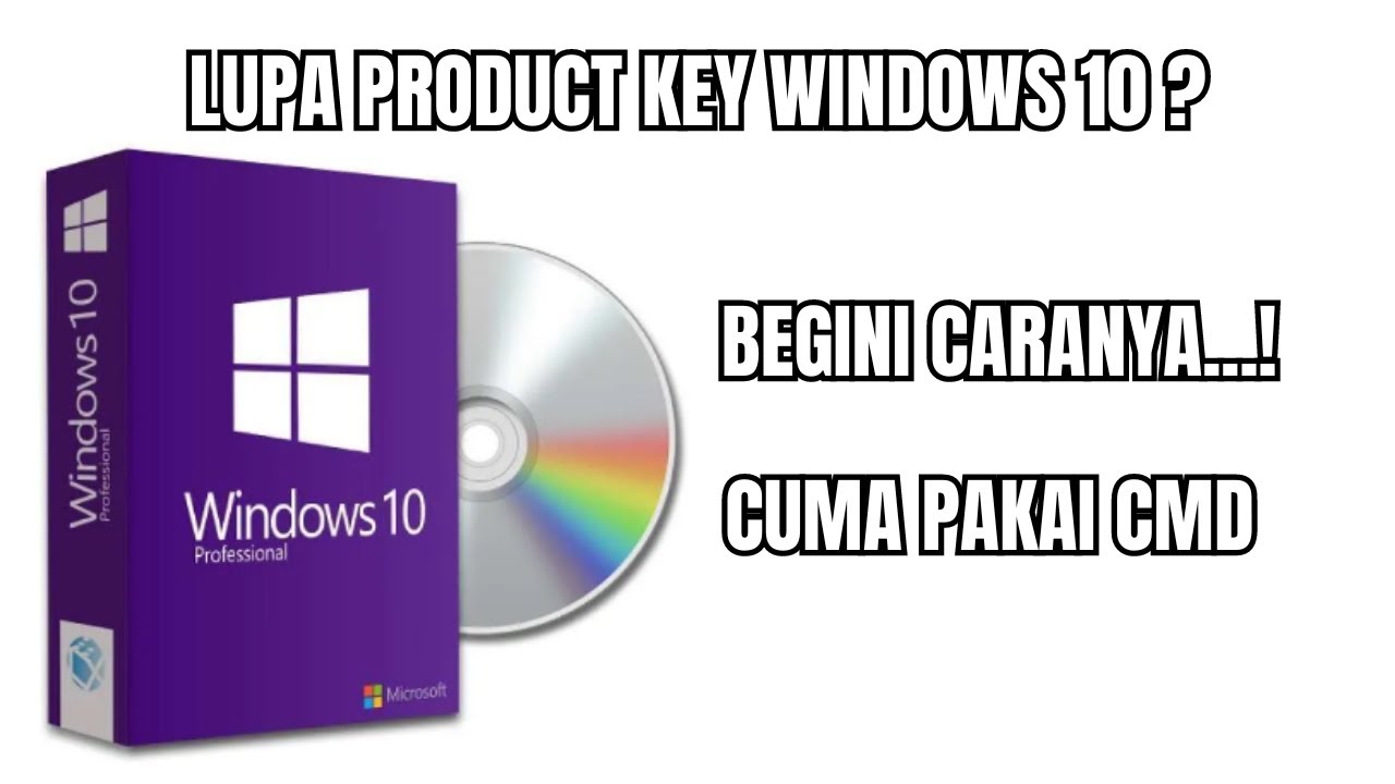 Cara Mengetahui Product Key Windows 10 Dengan CMD - YouTube