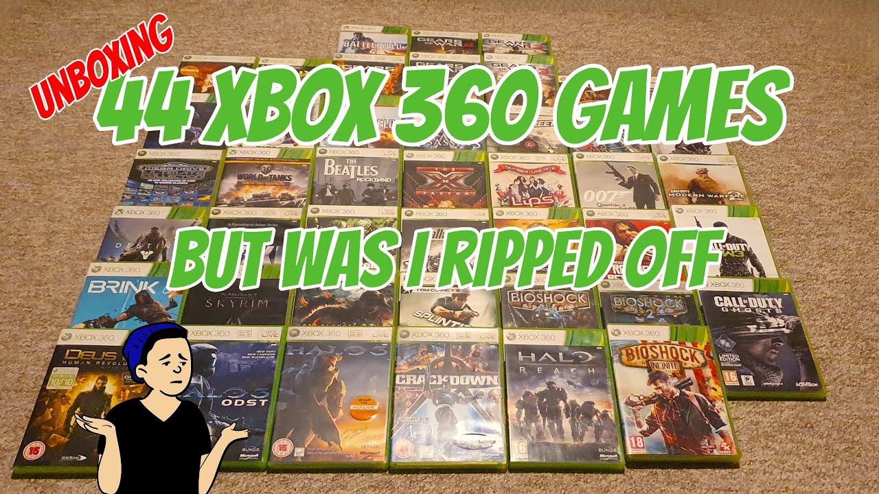 Unboxing 44 Xbox 360 games - But was I ripped off - YouTube